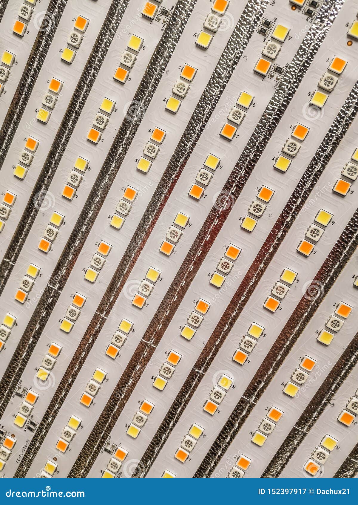 An Abstract Closeup of a RBG LED Panel for Lighting. Stock Image ...