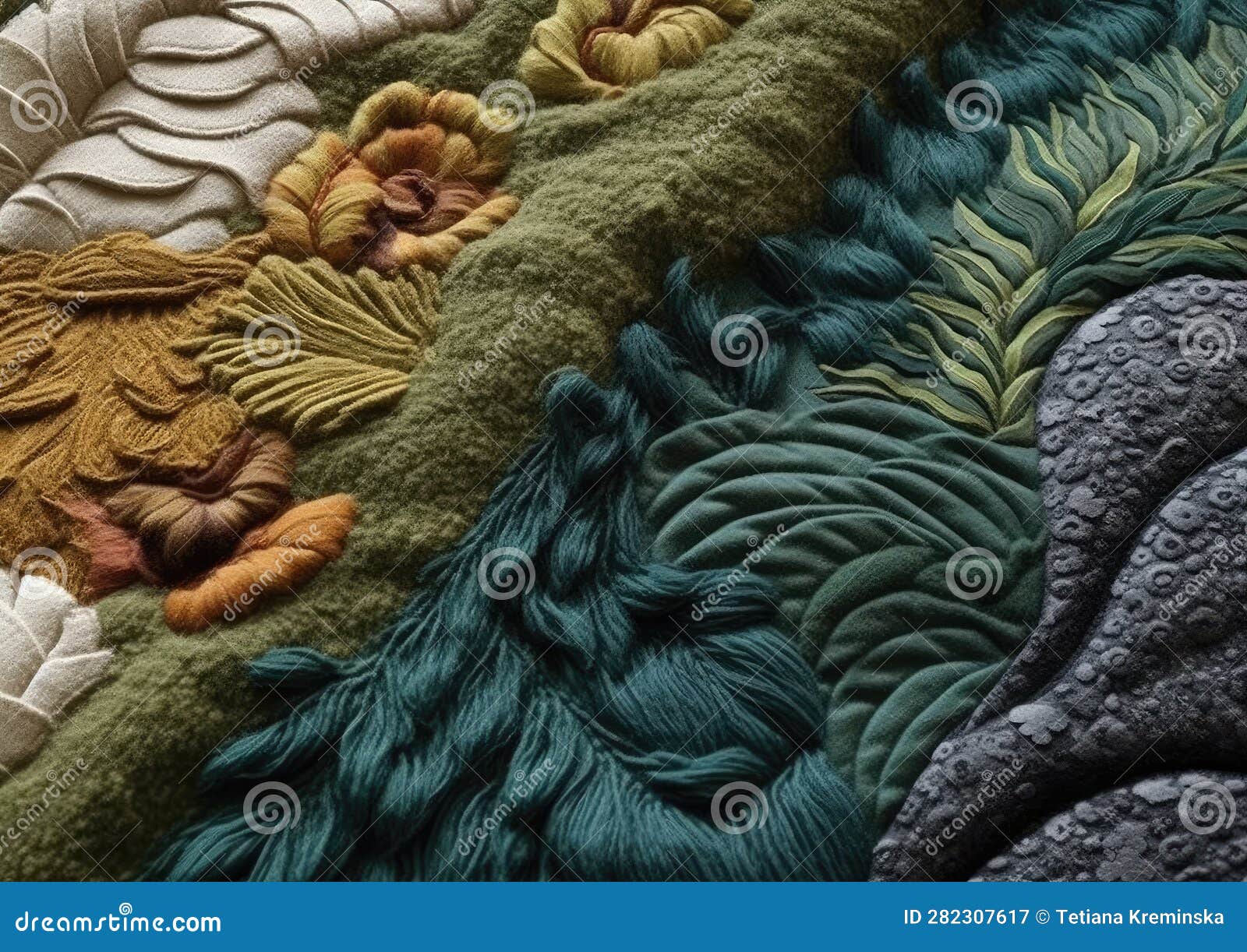 Abstract Closeup of Recycled Fabric. Textile Trends: Make and Remake ...