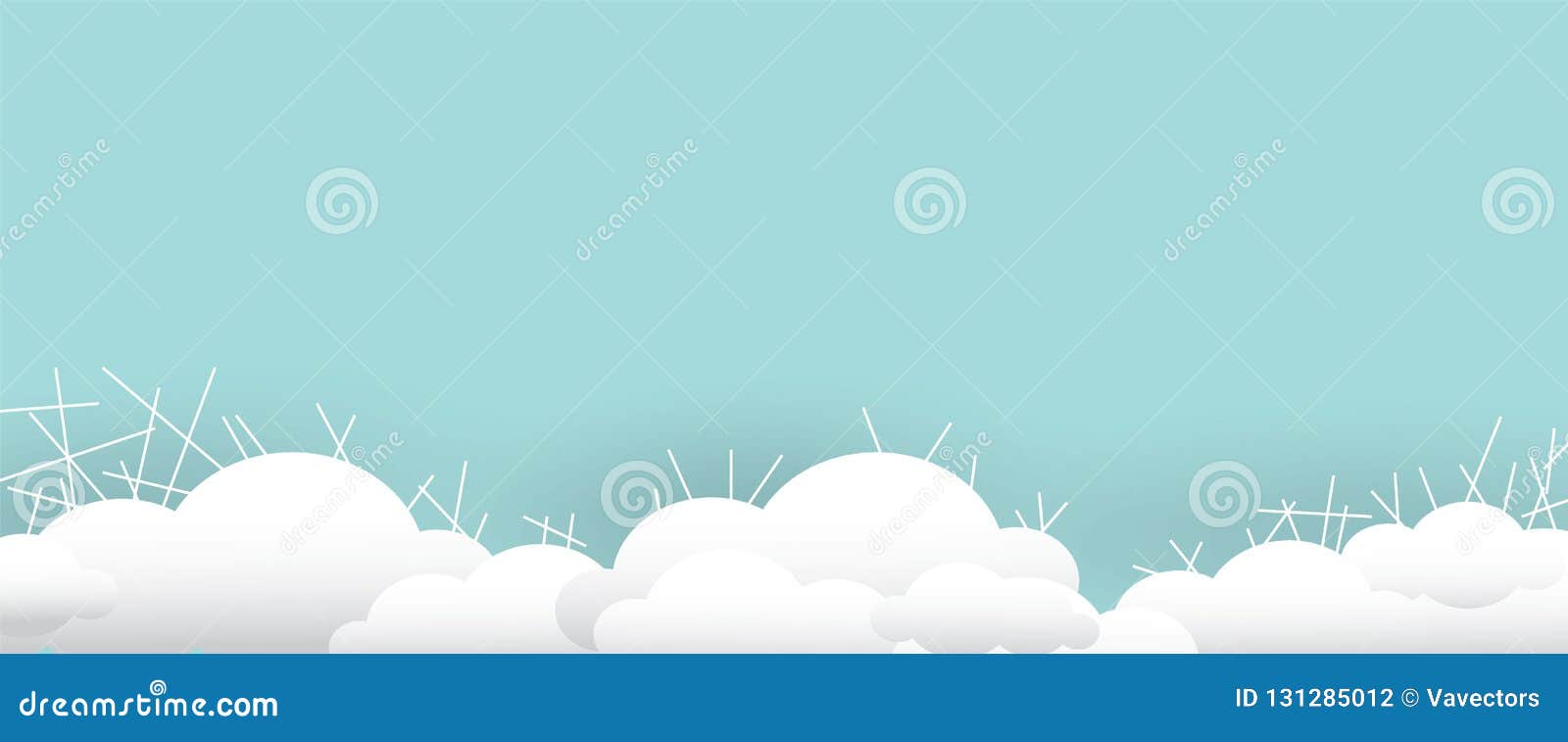 Abstract Cloud Background with Fun Design Style Stock Vector ...