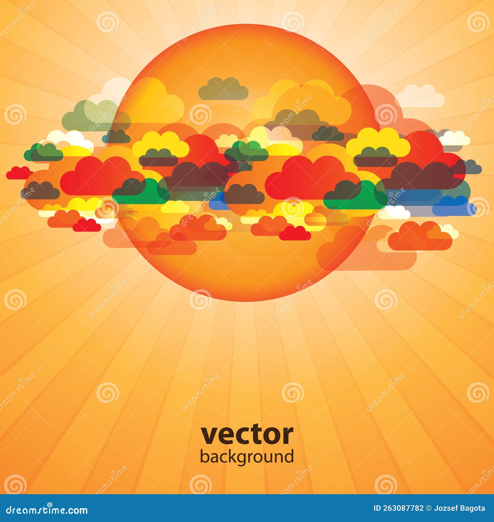 Abstract Cloud Background Vector Stock Vector - Illustration of ...