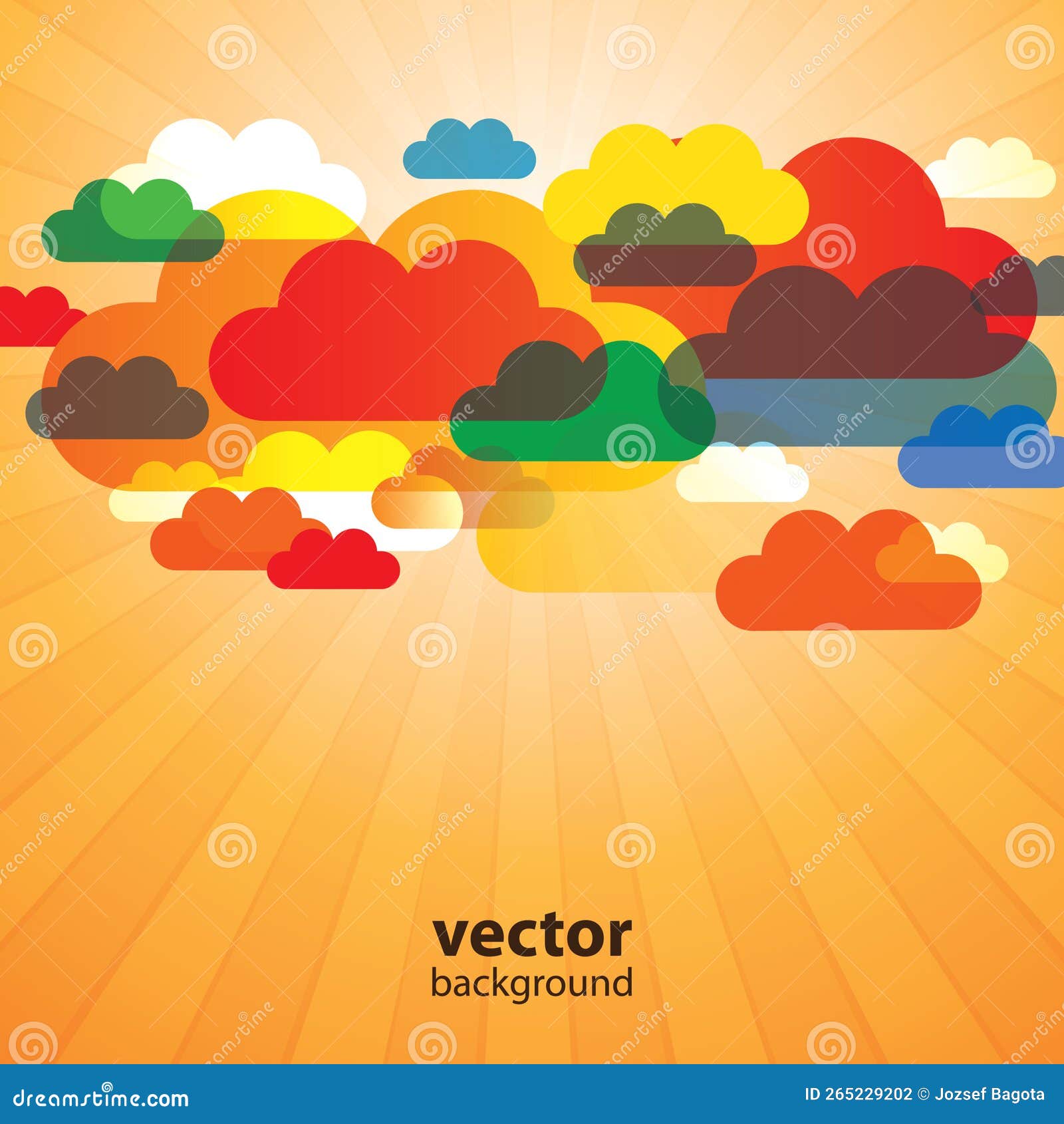 Abstract Cloud Background Vector Stock Vector - Illustration of curves ...