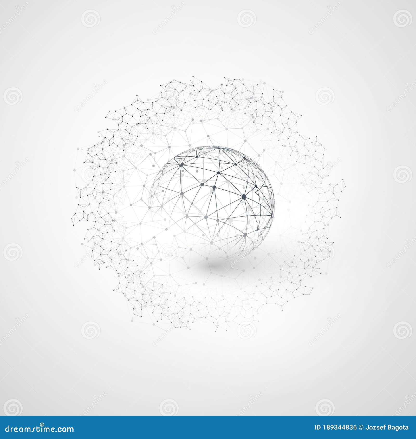 Abstract Cloud Computing and Global Network Connections Concept Design ...