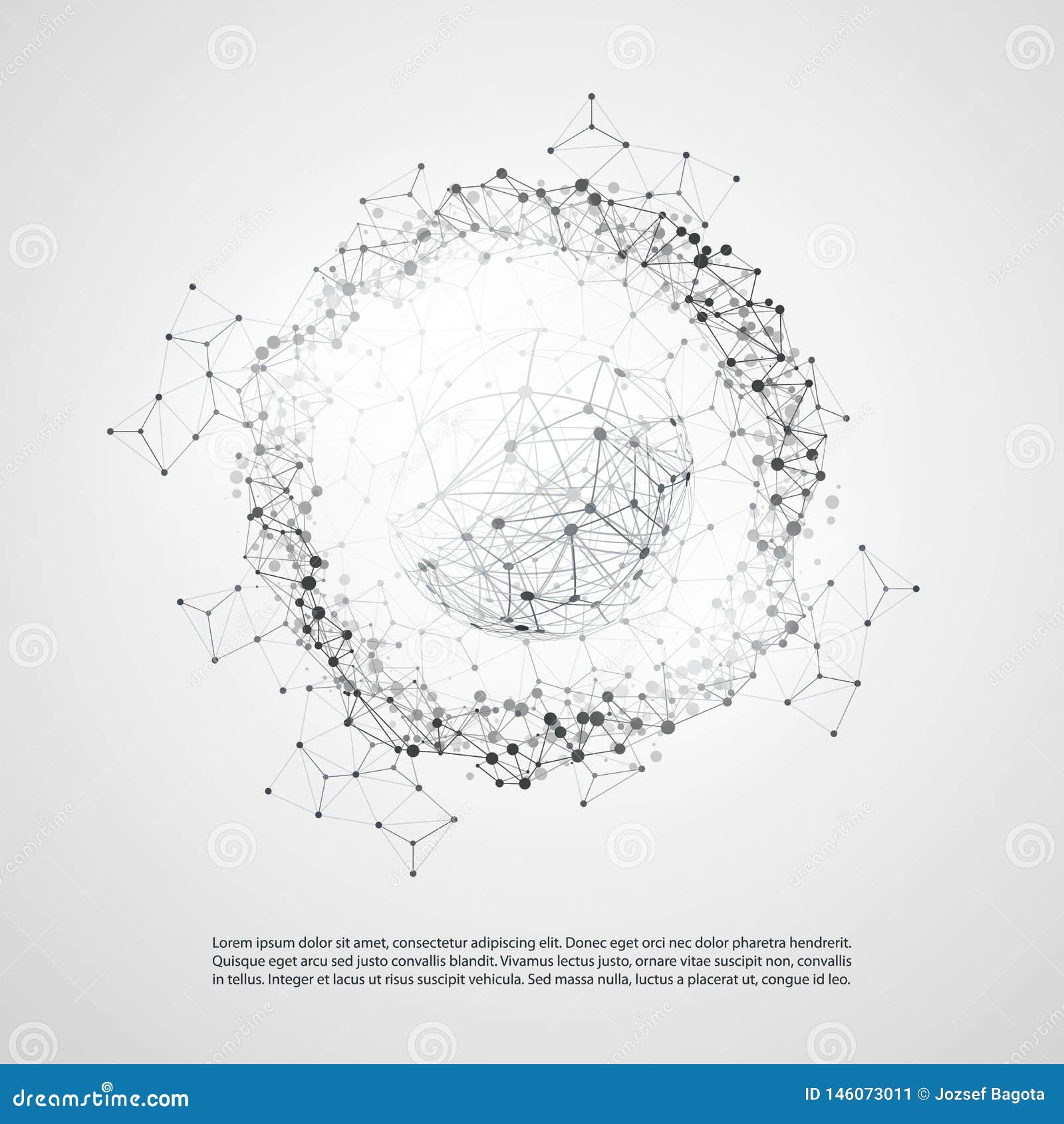 Abstract Cloud Computing and Global Network Connections Concept Design ...