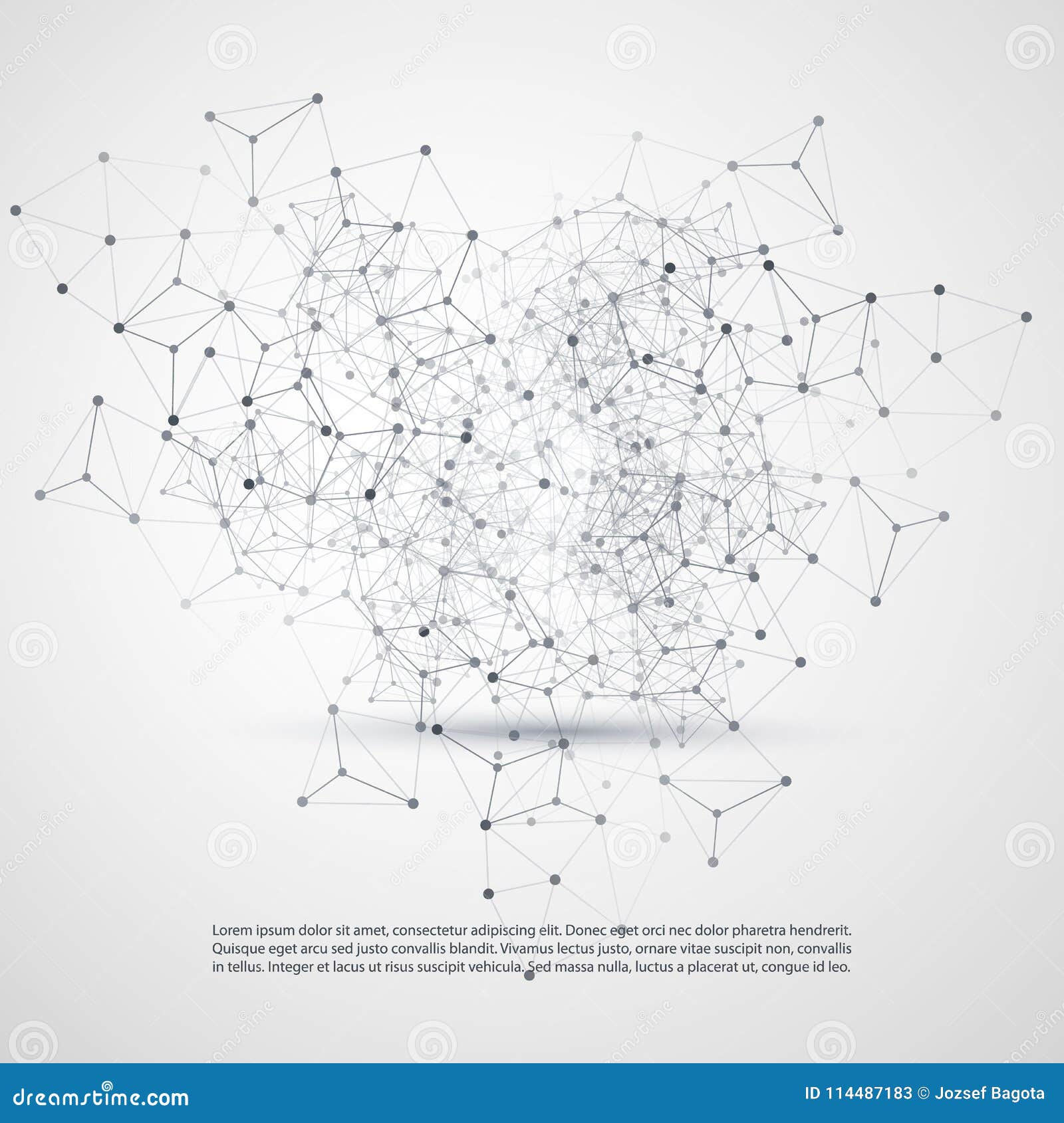 Abstract Cloud Computing and Network Connections Concept Design with ...