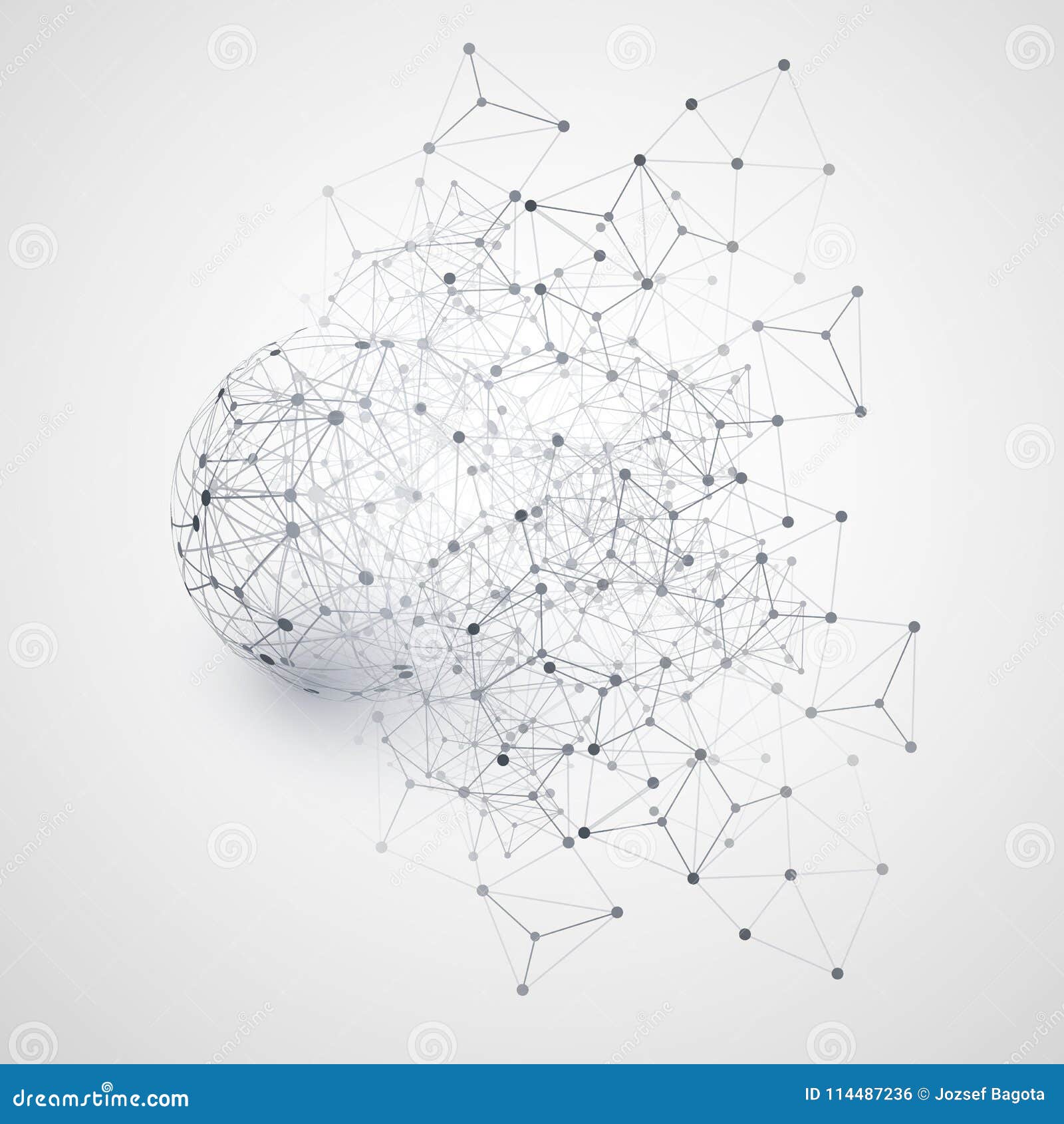 Abstract Cloud Computing and Network Connections Concept Design with ...