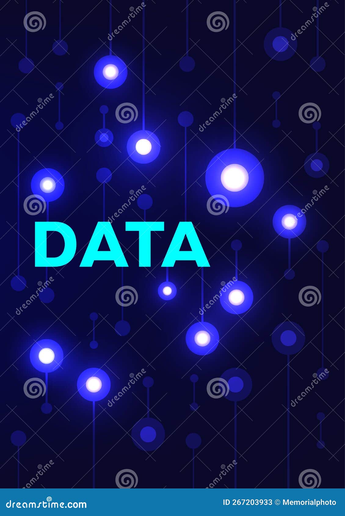 Abstract Cloud Data Communication, Digital Networkinf Technology ...
