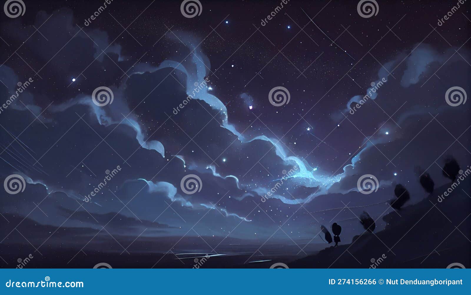 Generative AI, Starry Night Dreams: an Abstract Celestial Formation of ...