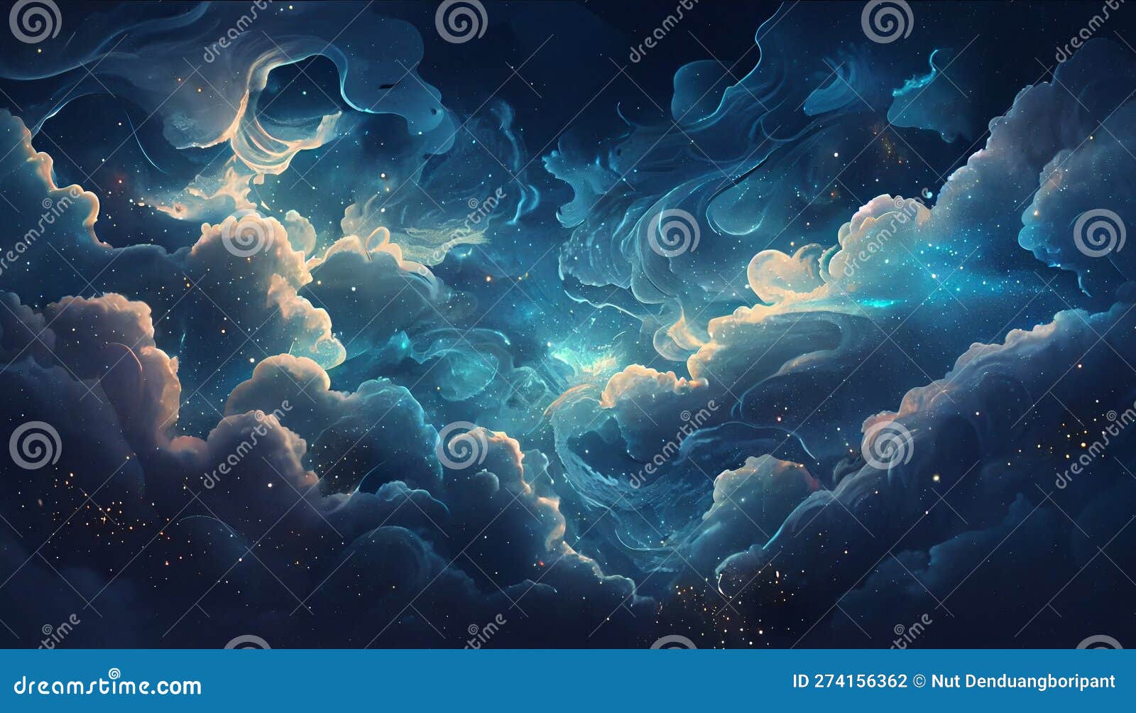 Generative AI, Starry Night Dreams: an Abstract Celestial Formation of ...