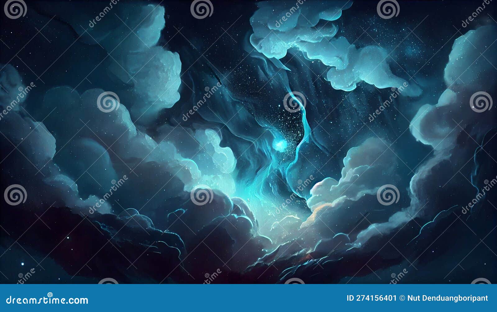 Generative AI, Starry Night Dreams: an Abstract Celestial Formation of ...