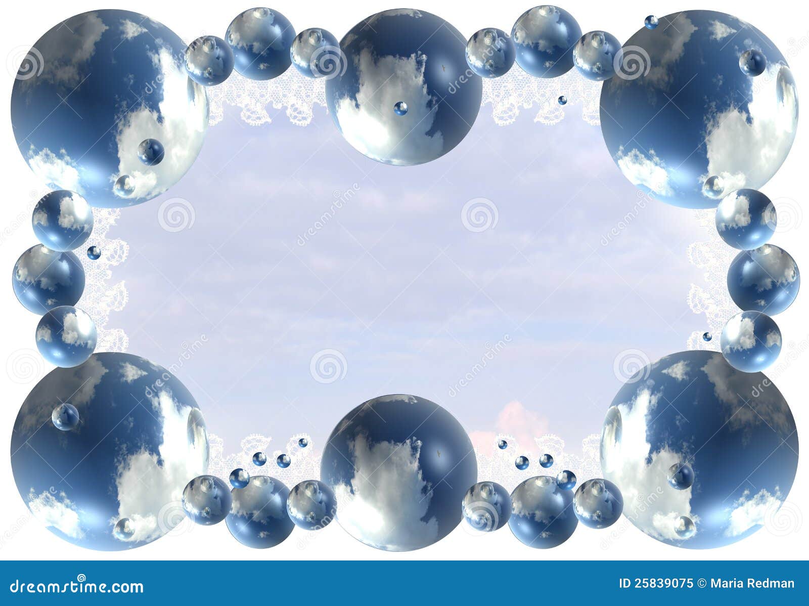 Abstract Cloud Frame Background Stock Illustration - Illustration of ...