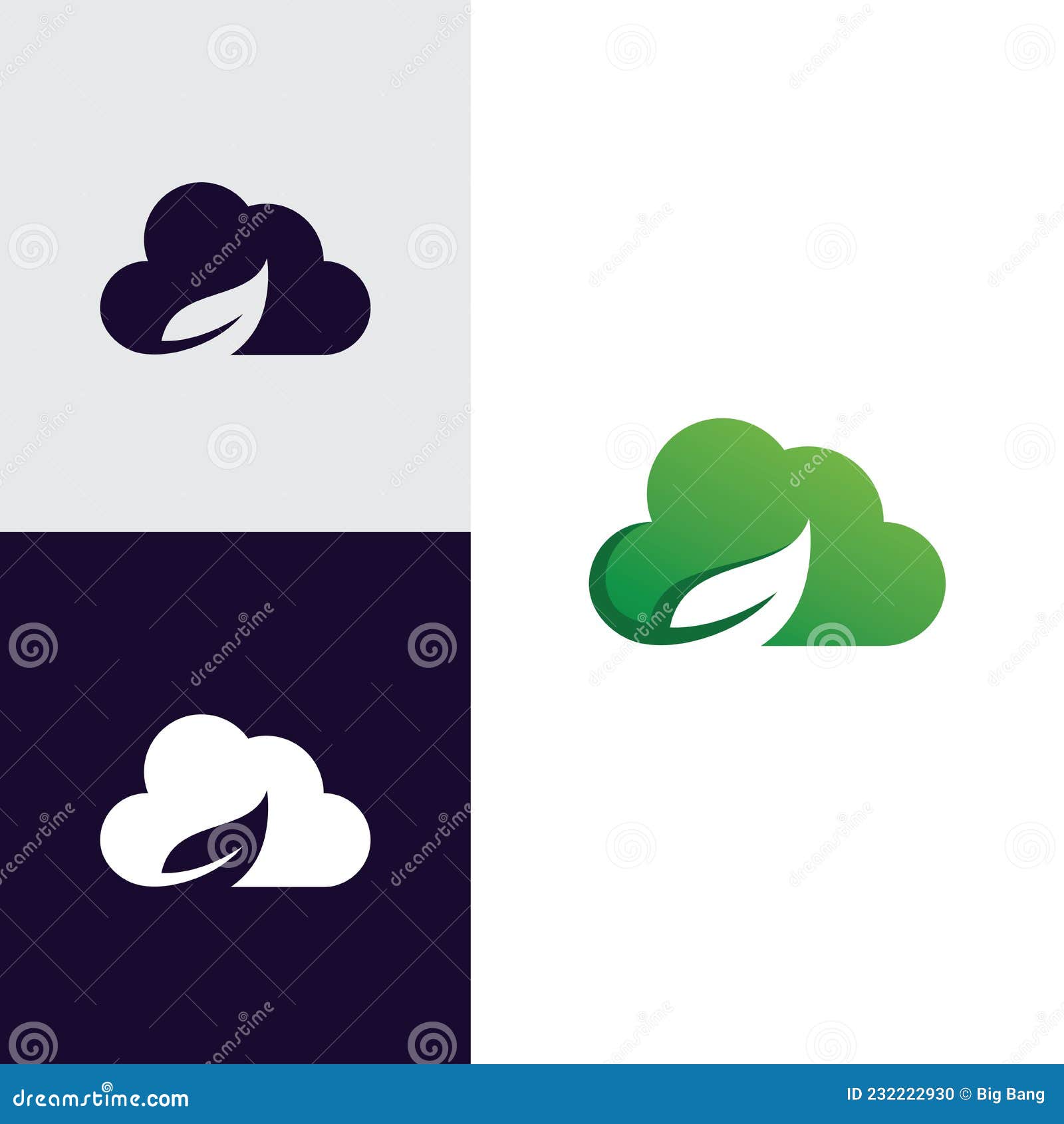 Abstract Cloud Logo Icon Vector Template Design Stock Vector ...