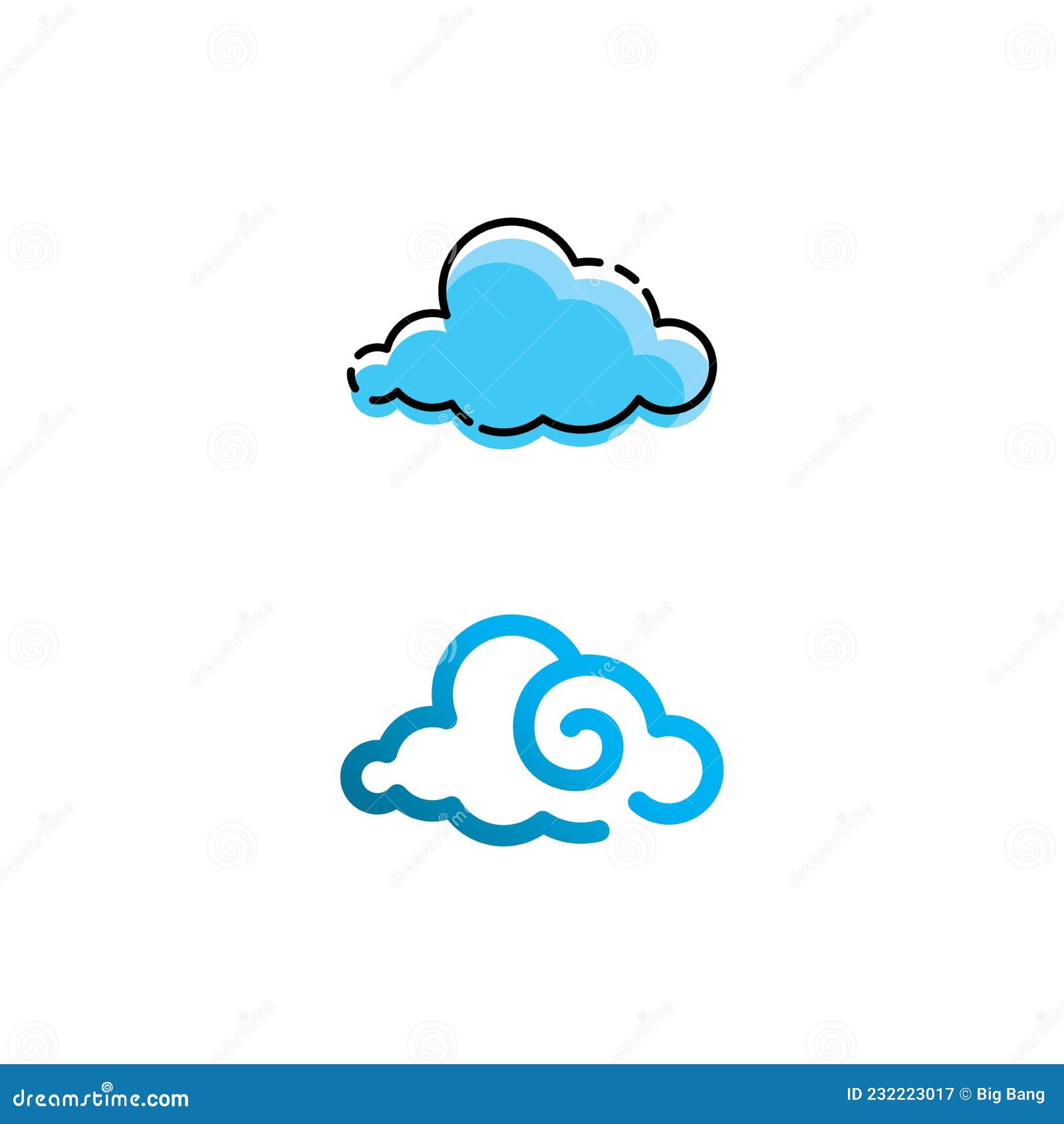 Abstract Cloud Logo Icon Vector Template Design Stock Vector ...