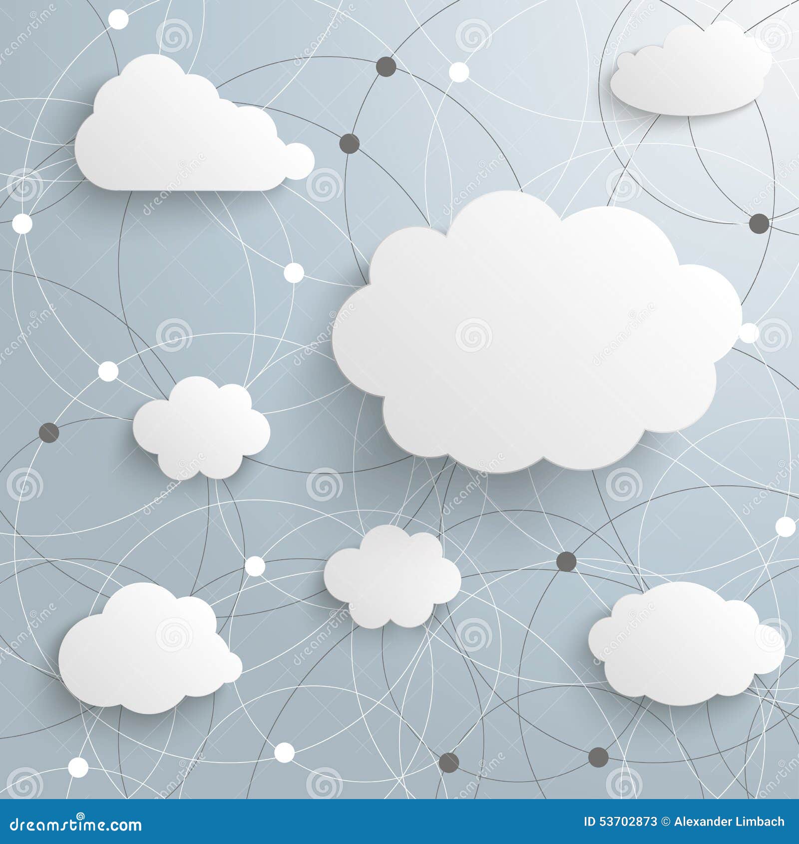 Abstract Cloud Networks stock vector. Illustration of background - 53702873