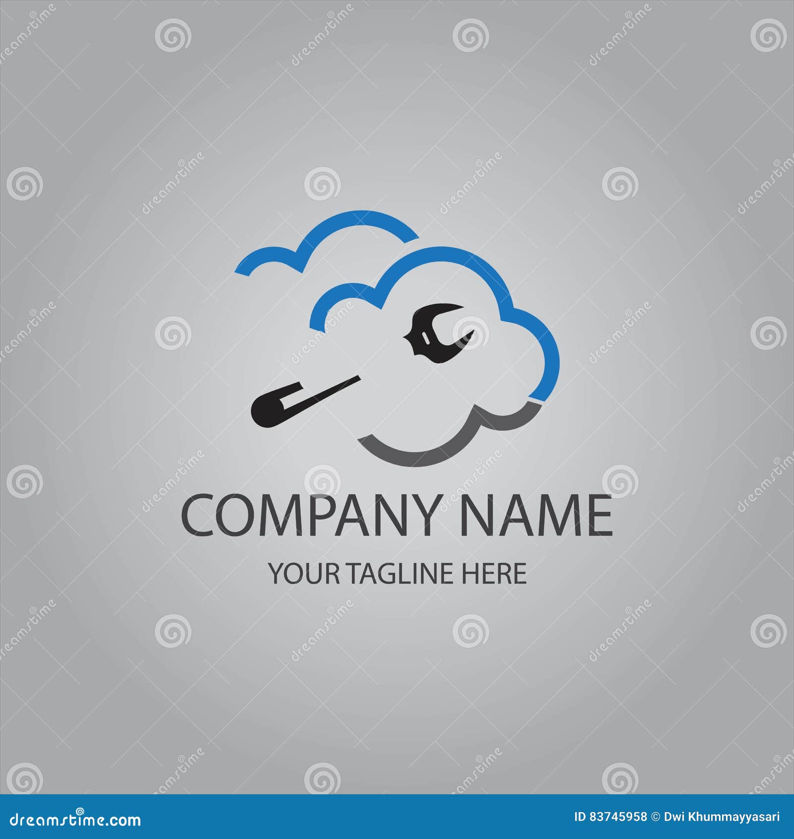 Abstract Cloud Service Logo Stock Vector - Illustration of internet ...