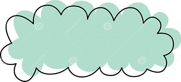 Abstract Cloud Text Box stock vector. Illustration of communication ...