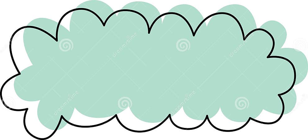 Abstract Cloud Text Box stock vector. Illustration of communication ...