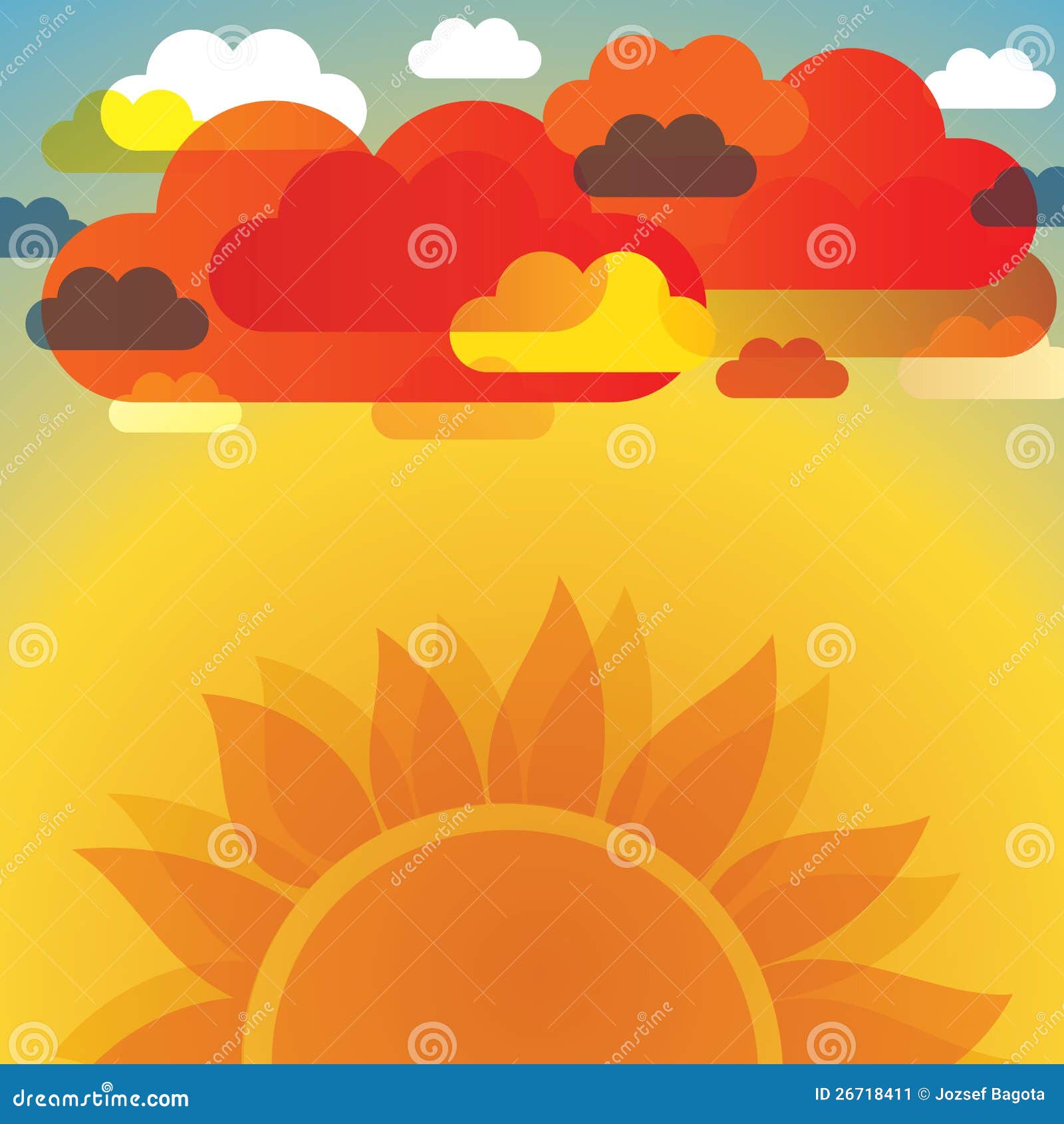 Abstract Clouds Background Vector Stock Vector - Illustration of ...