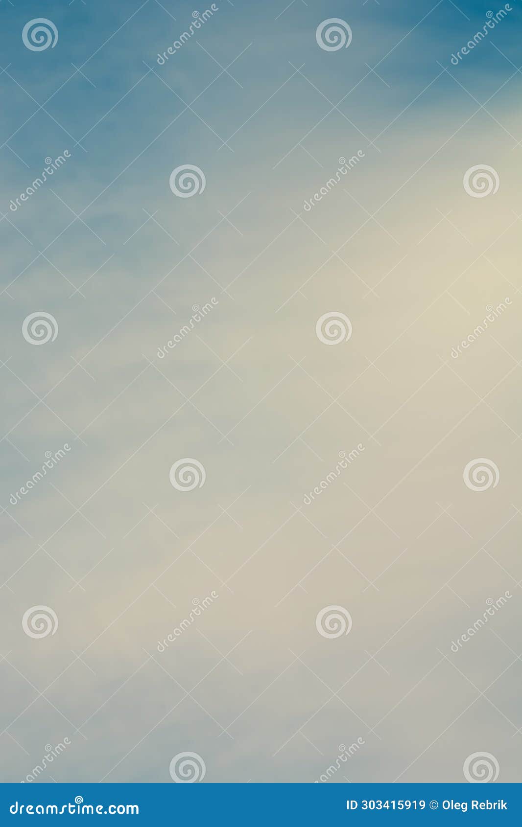 Abstract Clouds in the Blue Sky, Retro Style Image with Vintage Effect ...