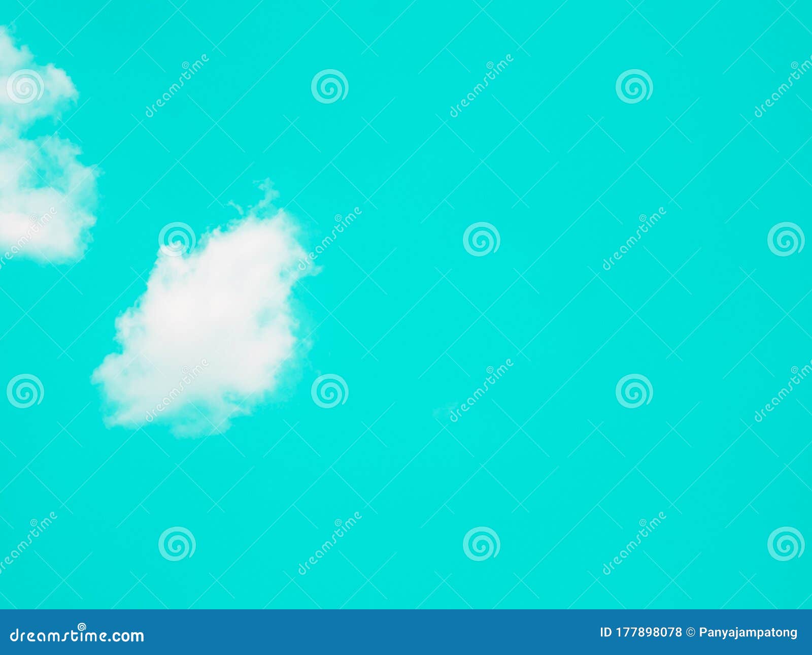 Abstract Clouds on Cyan Pastel Sky Background Stock Photo - Image of ...