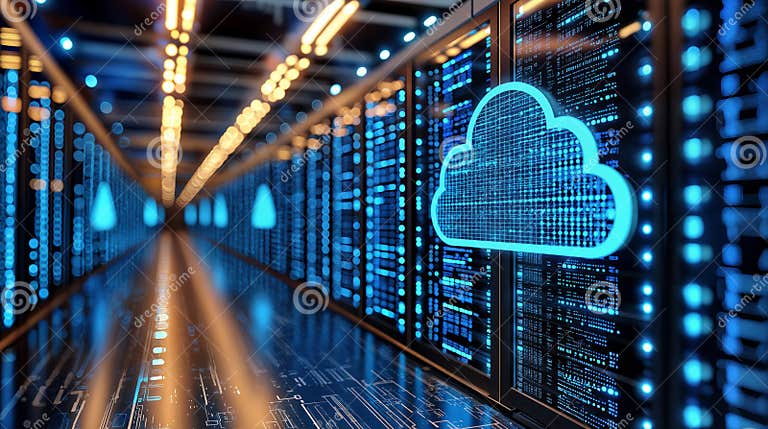 Abstract Clouds in a Server Room, Visualization of Cloud Computing ...