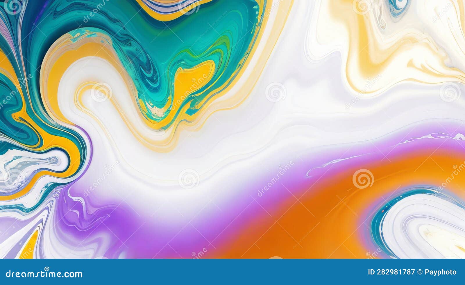 Abstract Clouds in Translucent Colors Create a Modern Patterned Marble ...