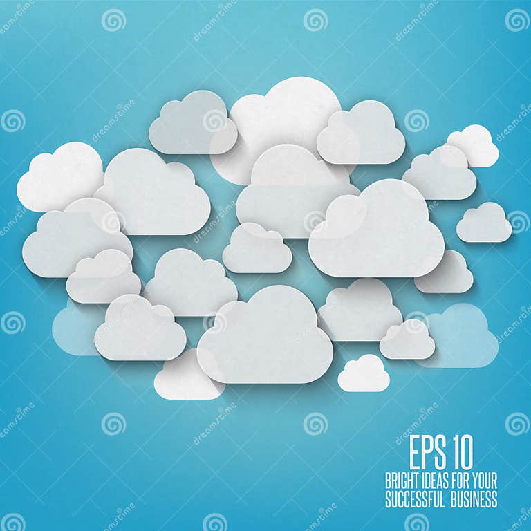 Abstract clouds stock vector. Illustration of abstract - 32228547