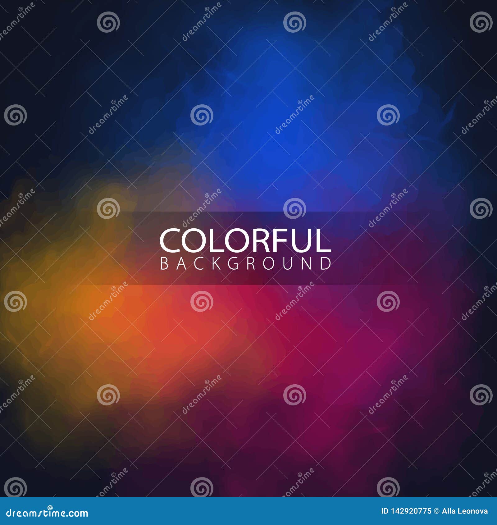 Abstract Cloudy Colorful Background. Template Banner. Vector ...