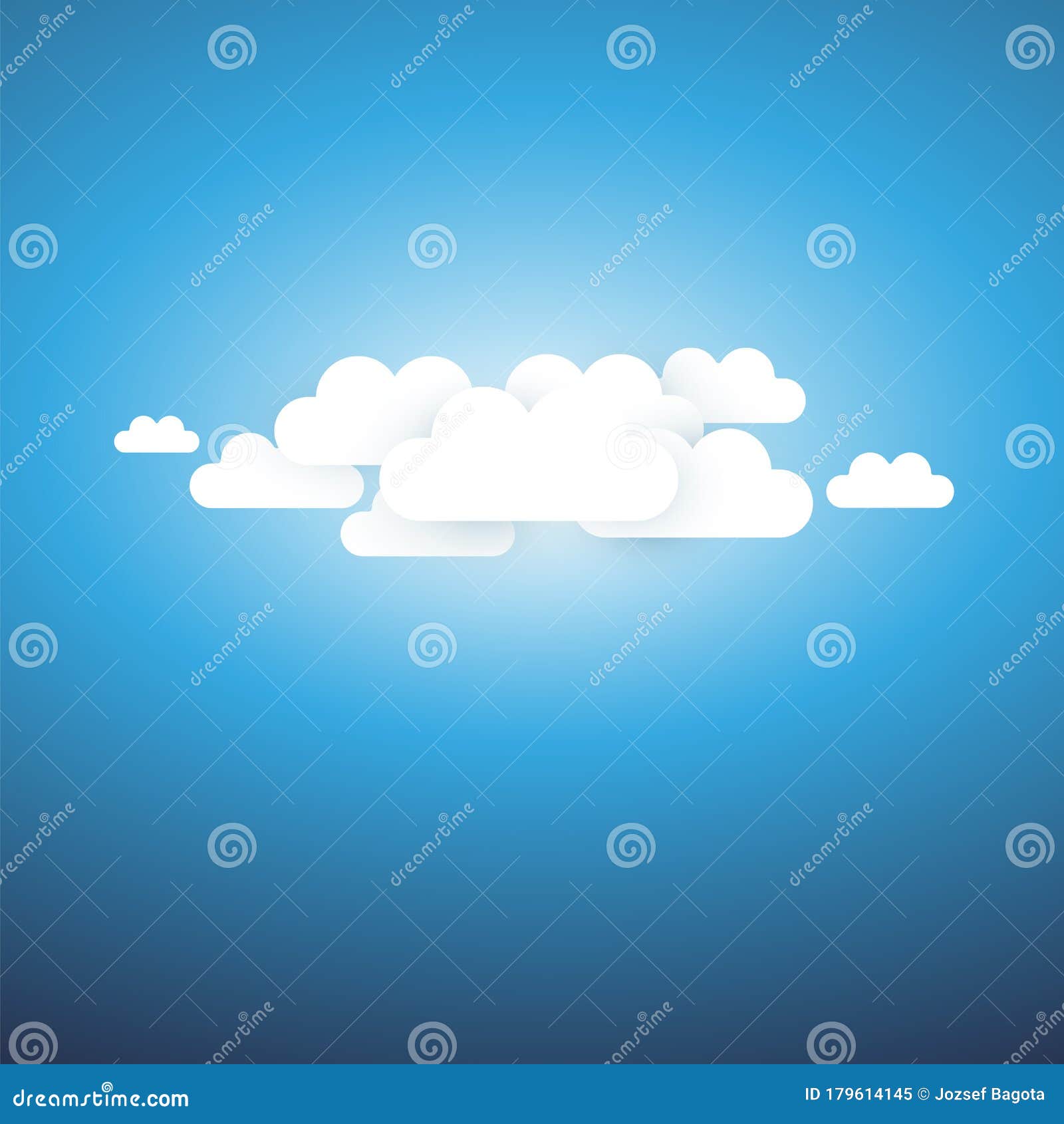 Abstract Cloudy Sky, Sunshine Background - Template for Posters, Flyers ...