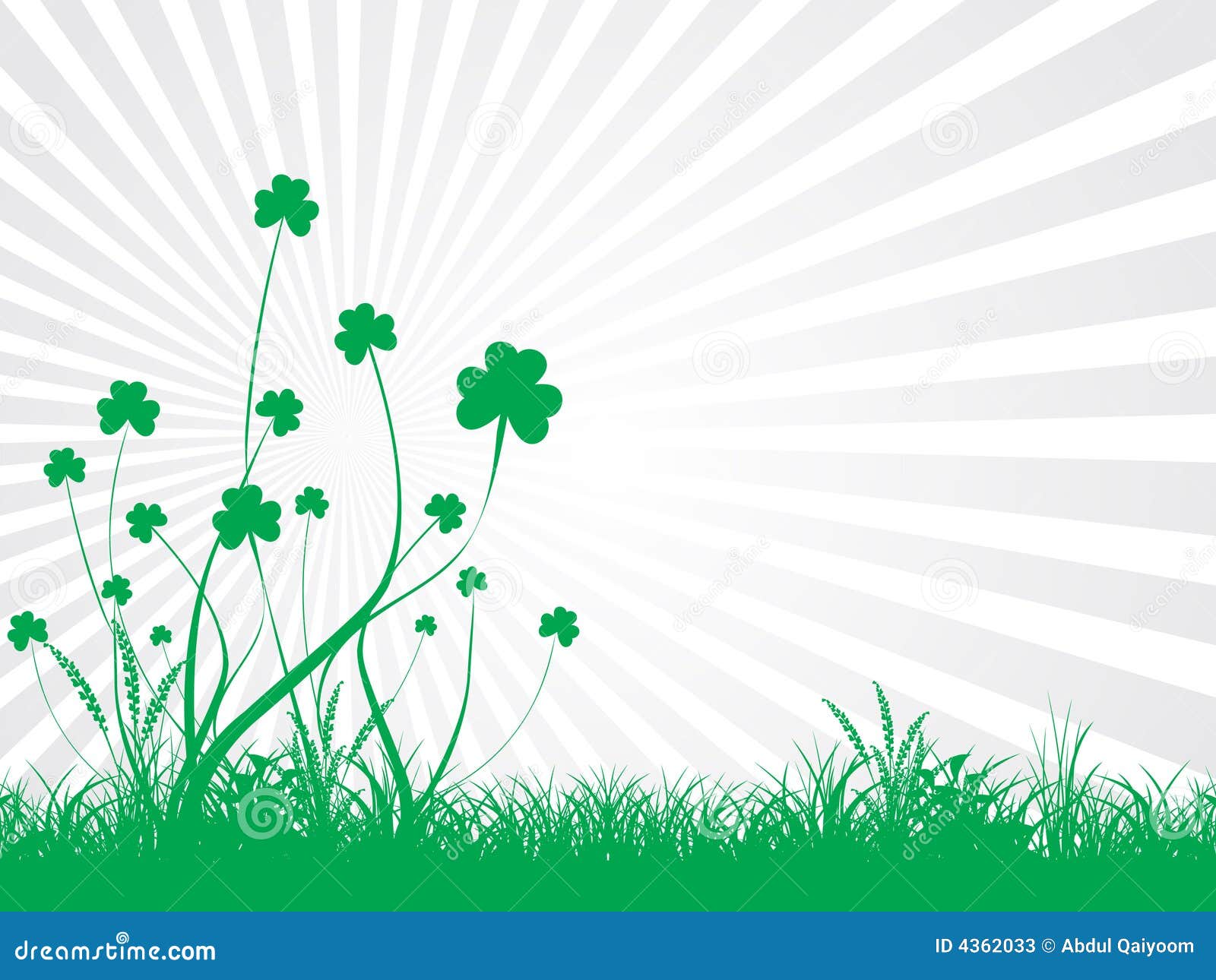 Abstract Clovers Background Illustration Stock Illustration ...