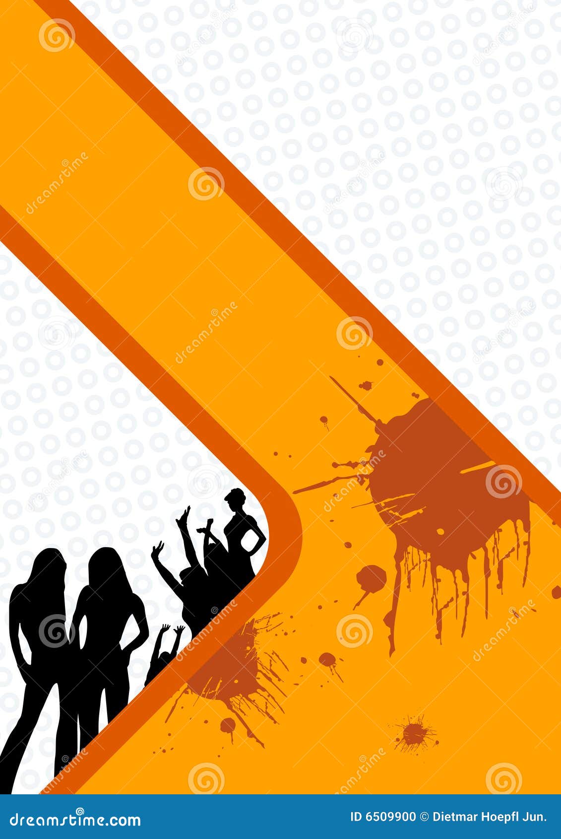 Abstract Club Background stock vector. Illustration of orange - 6509900