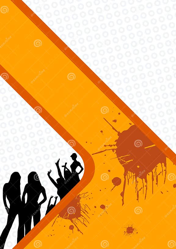 Abstract Club Background stock vector. Illustration of orange - 6509900