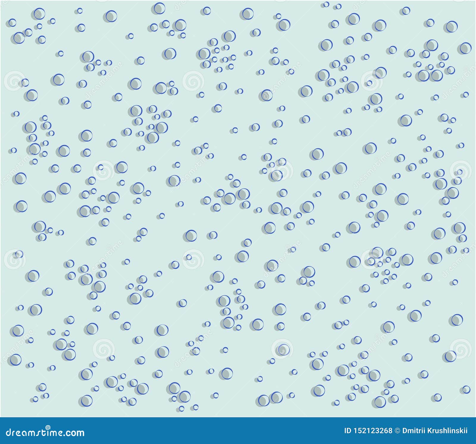 Abstract Cluster of Bubbles. Objects are All Transparent and Have ...