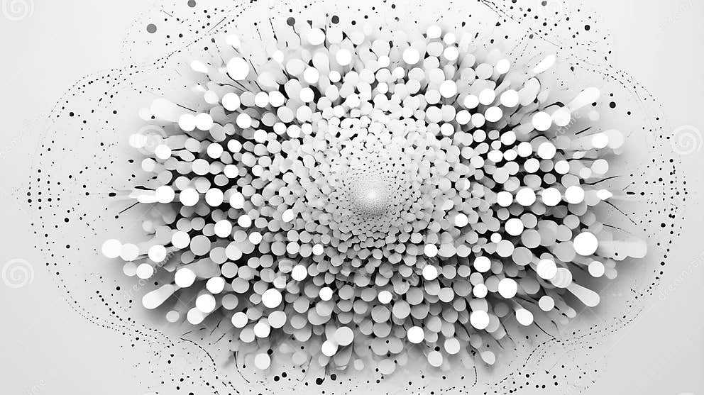 Abstract Cluster Geometry with Symmetrical Dot Patterns Stock ...
