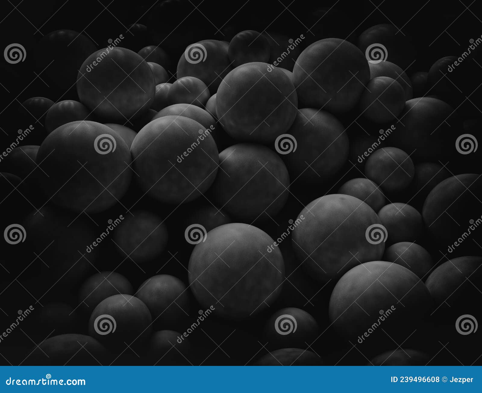 Abstract Cluster of Stone Texture Spheres Stock Illustration ...