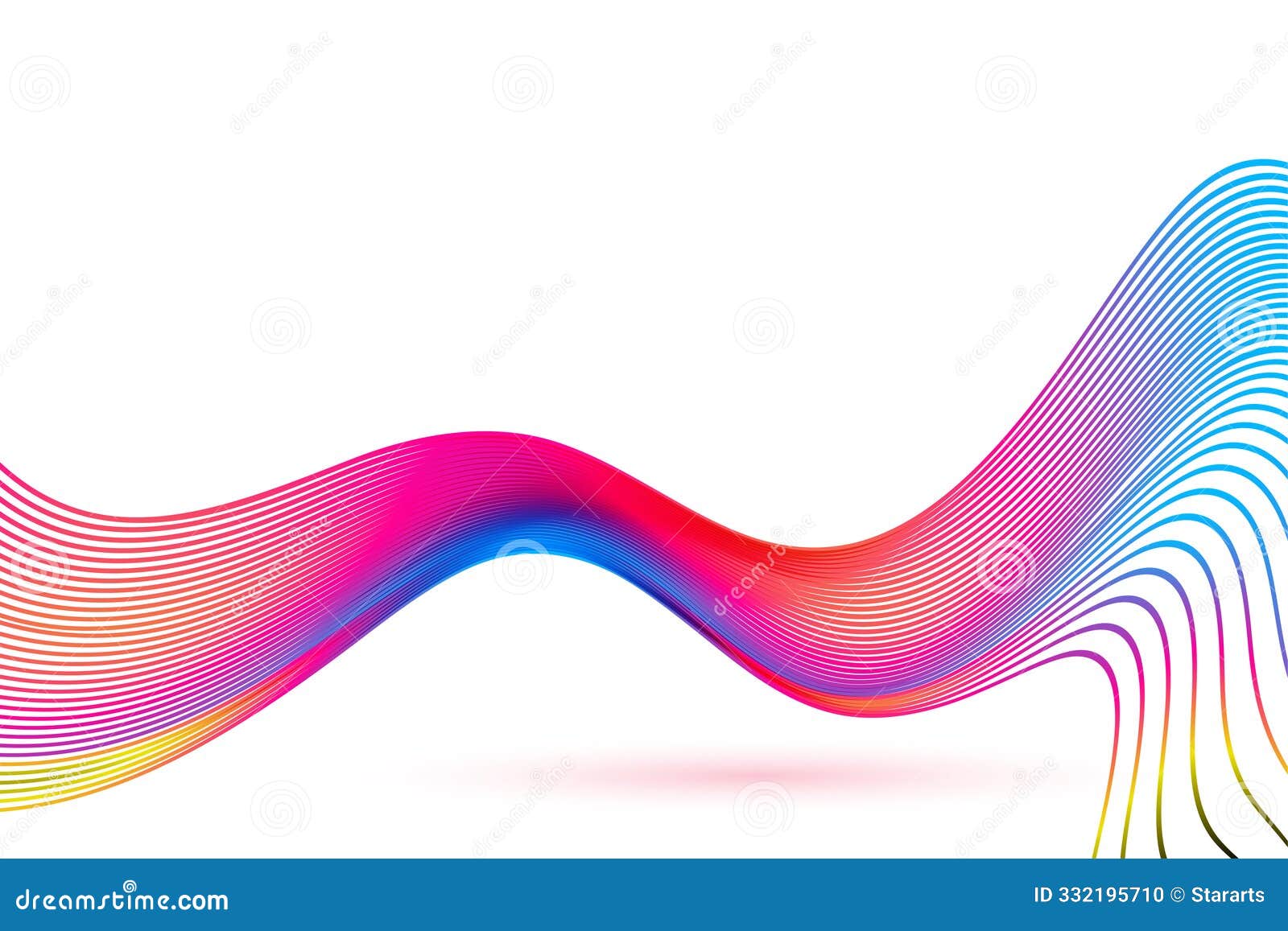 Abstract Cmyk Fluid Line Background for Presentation Stock Illustration ...