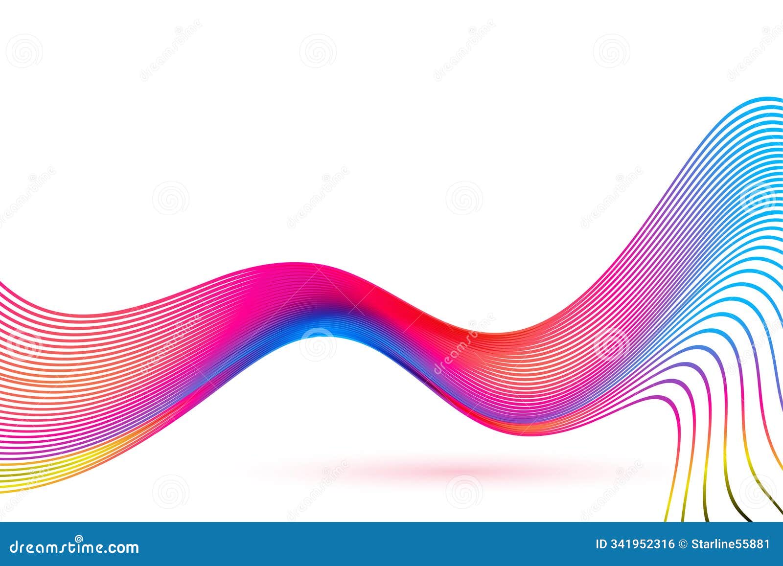 Abstract Cmyk Fluid Line Background for Presentation Stock Vector ...