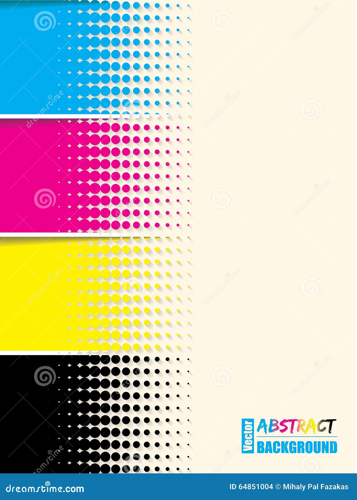 Abstract CMYK Colorful Font And Numbers Vector Illustration ...