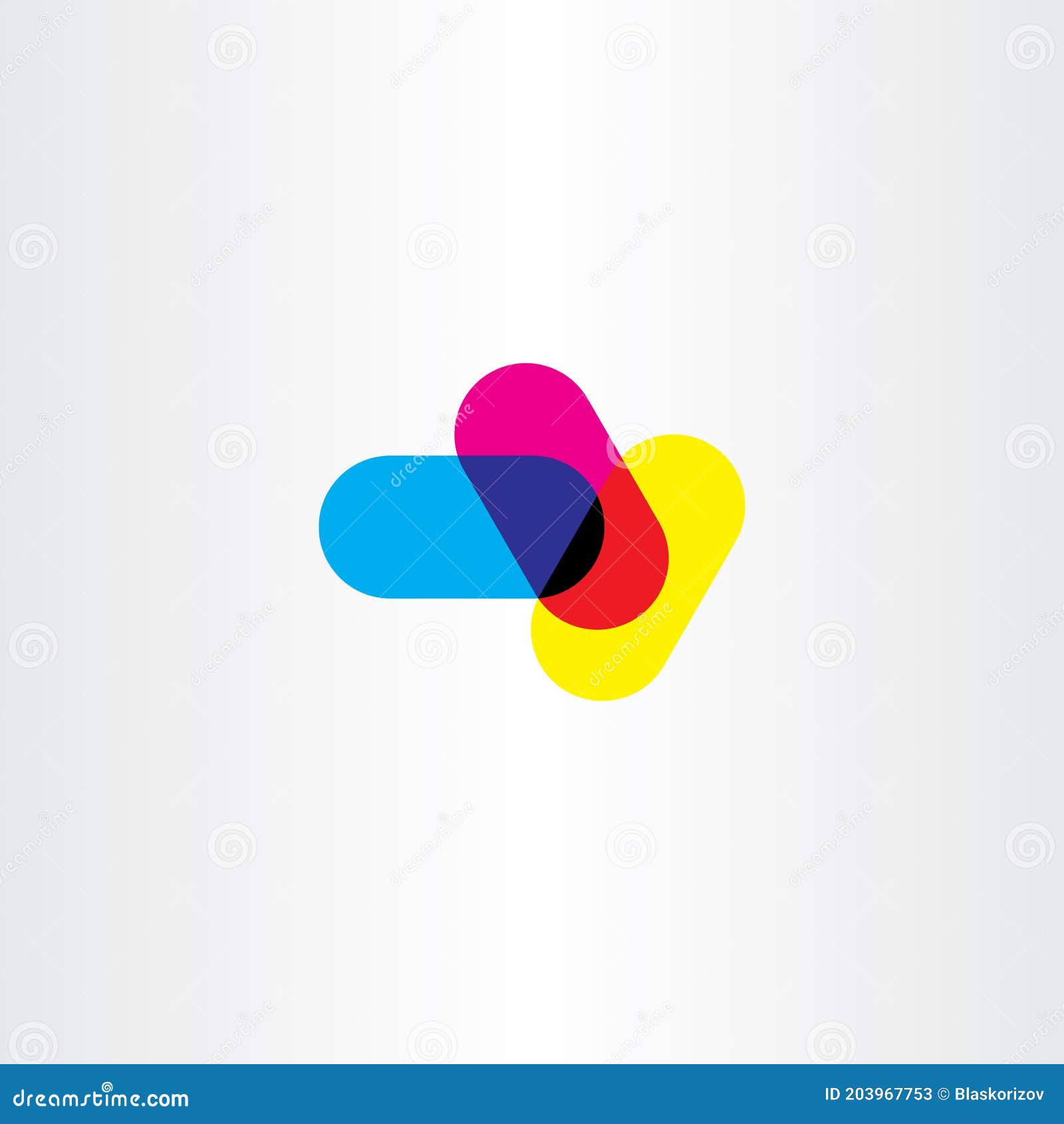 Abstract Cmyk Printing Logo Vector Symbol Element Stock Vector ...