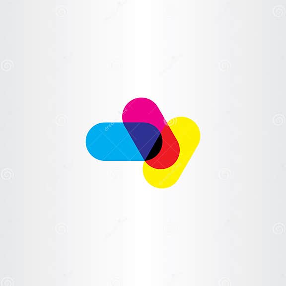 Abstract Cmyk Printing Logo Vector Symbol Element Stock Vector ...