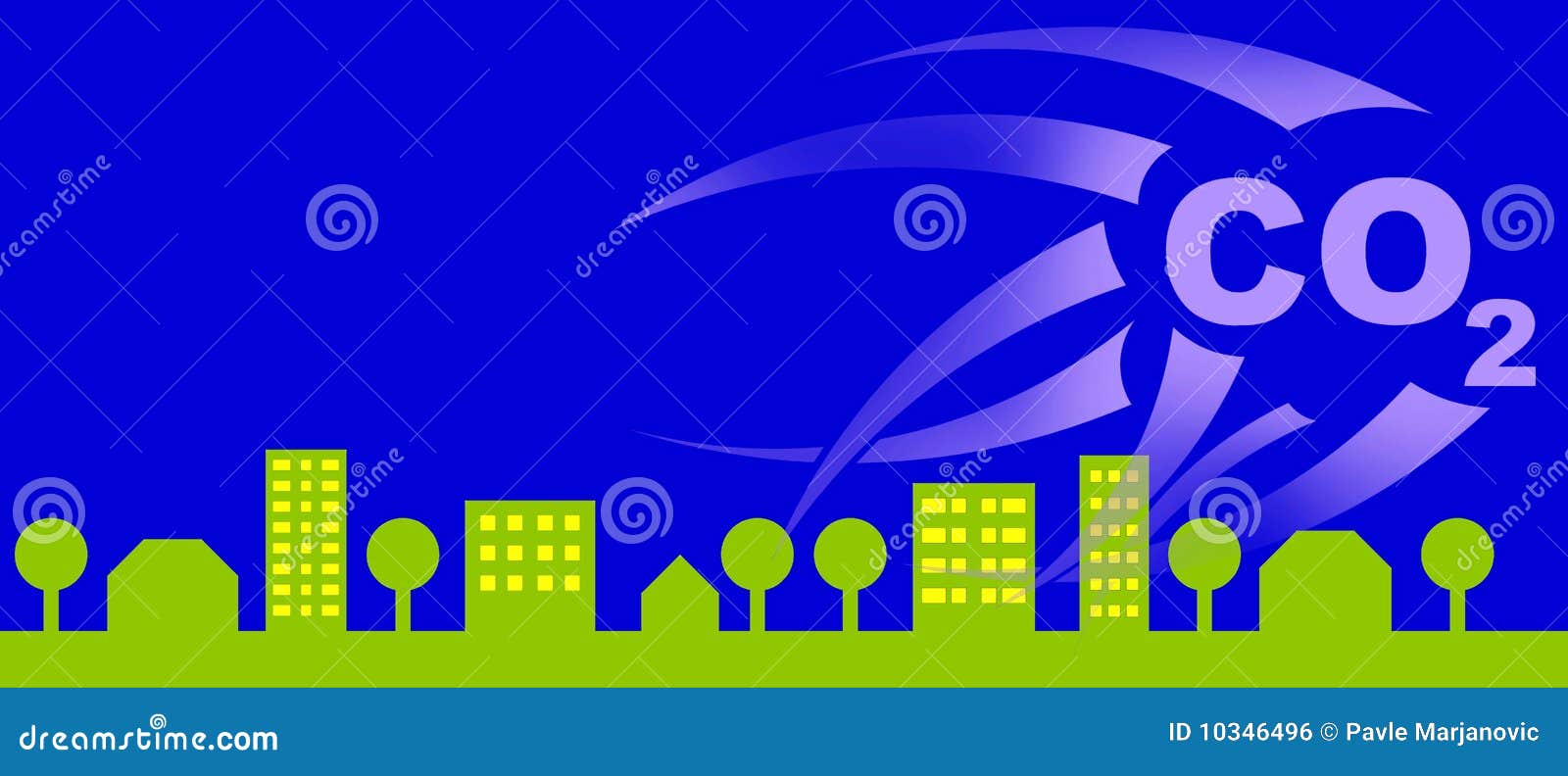 Abstract CO2 illustration stock illustration. Illustration of city ...