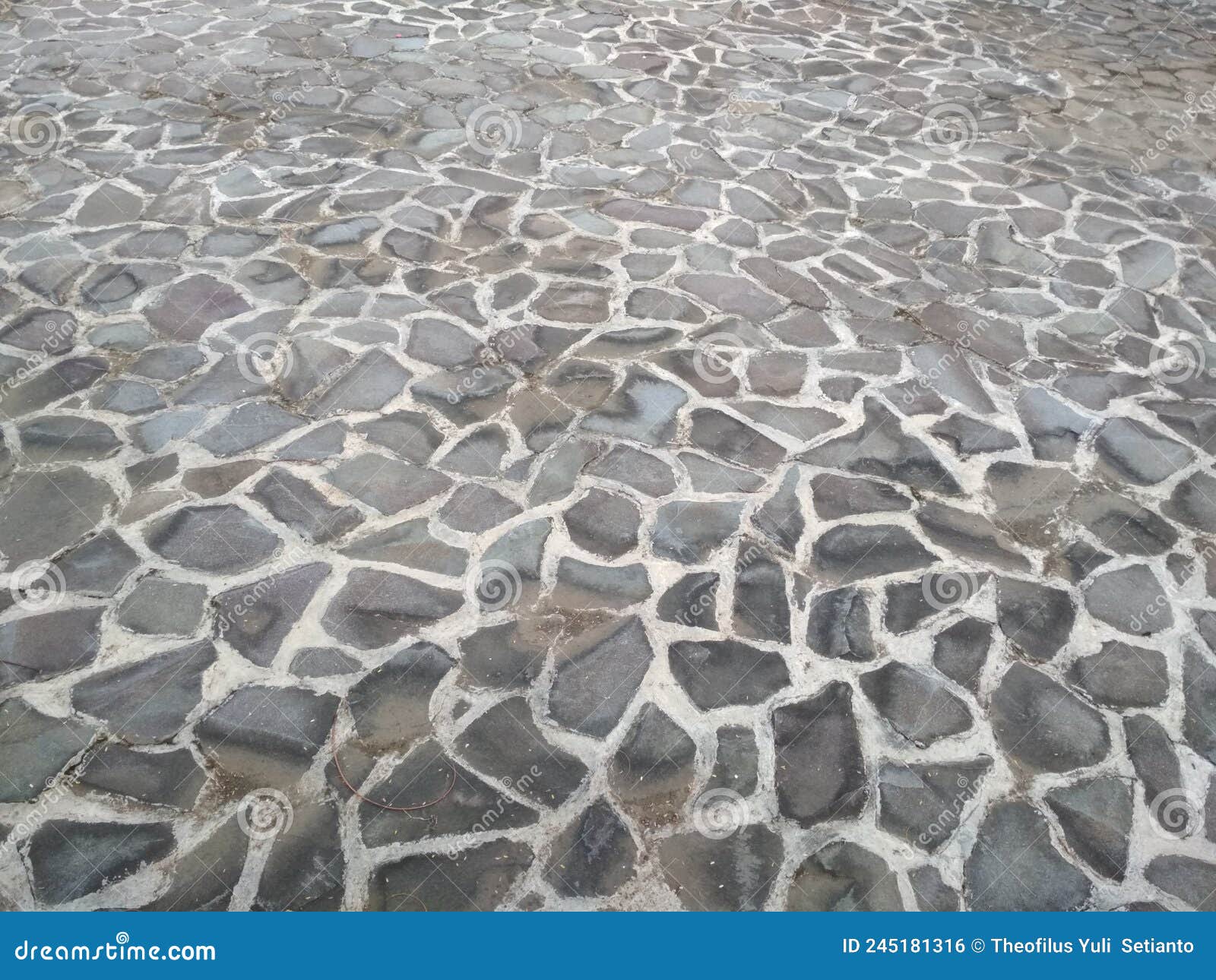 Abstract Cobblestone Walkway Stock Photo - Image of sidewalk, wall ...