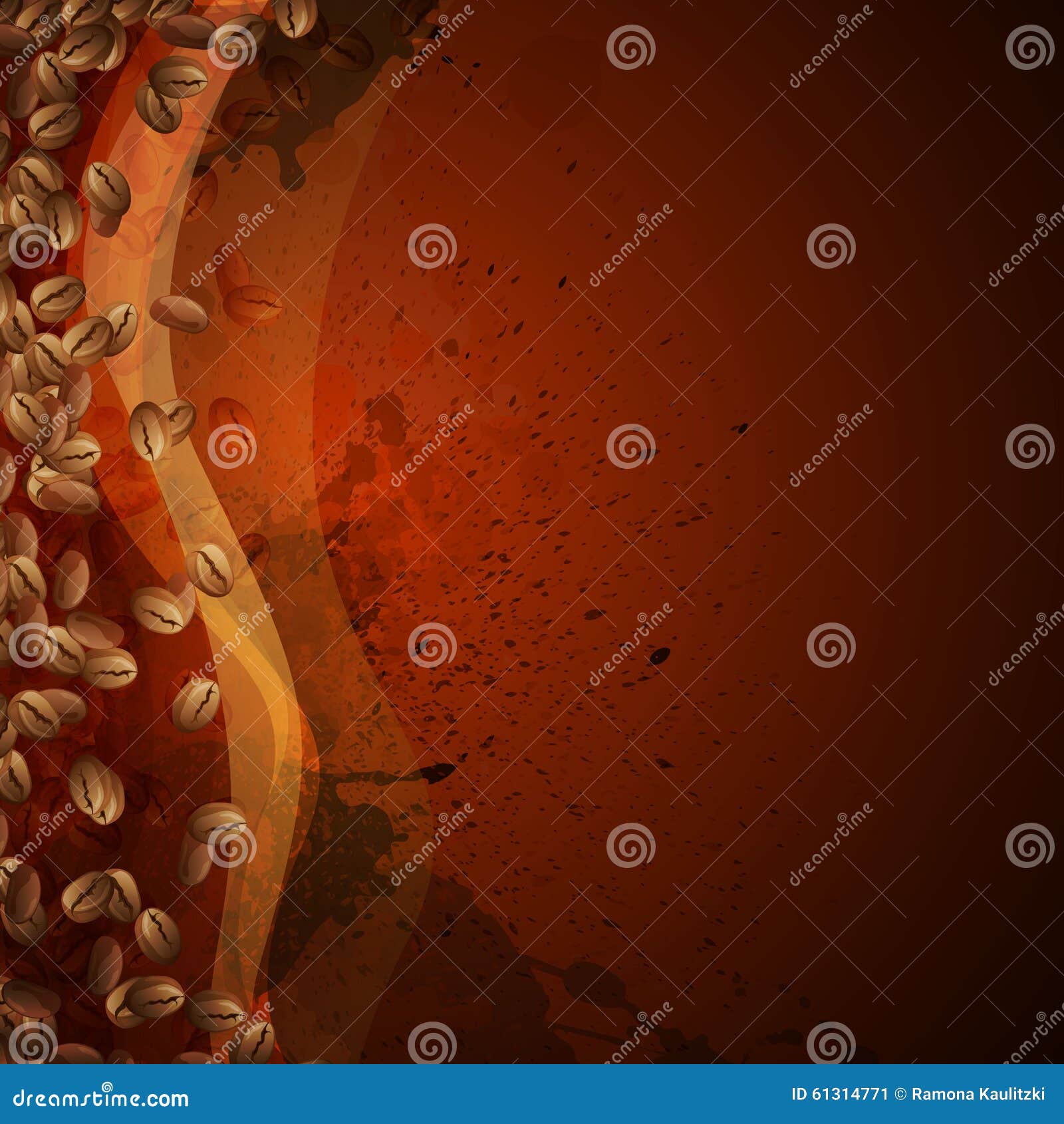 Abstract Coffee Background stock illustration. Illustration of banner ...