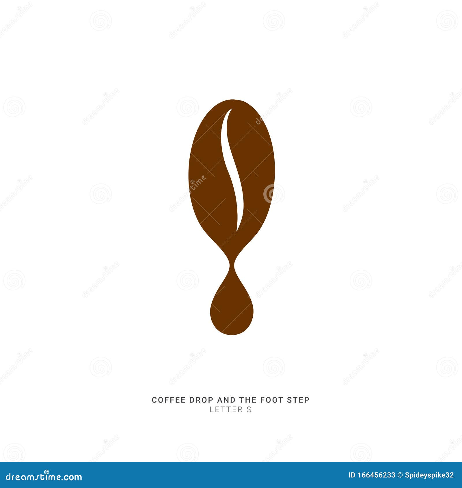 Abstract Coffee Bean with the Liquid Drop Stock Vector - Illustration ...