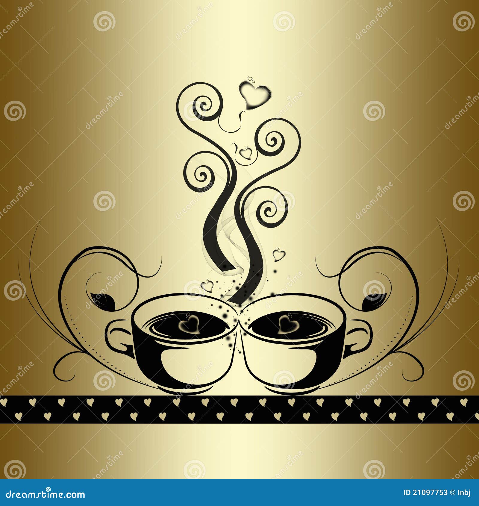 Abstract coffee concept stock vector. Illustration of floral - 21097753