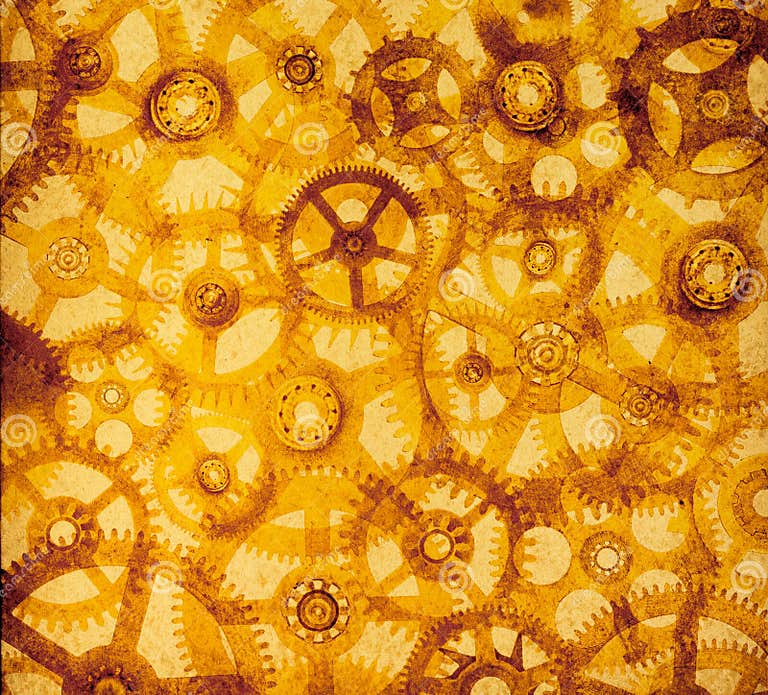 Abstract Cogs Background stock illustration. Illustration of sepia ...