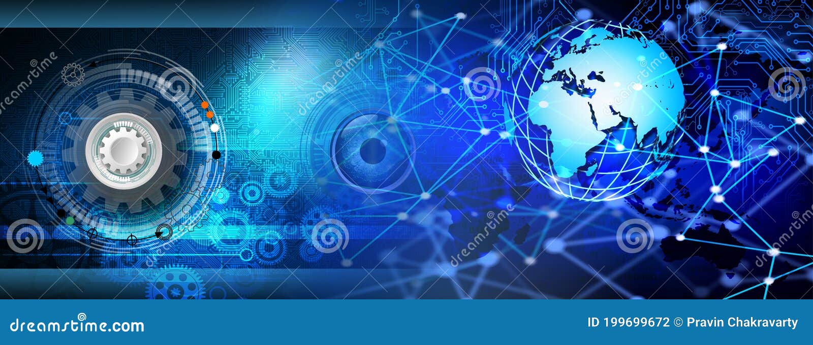 Abstract Cogs Technology Background Hi-tech Communication Concept ...