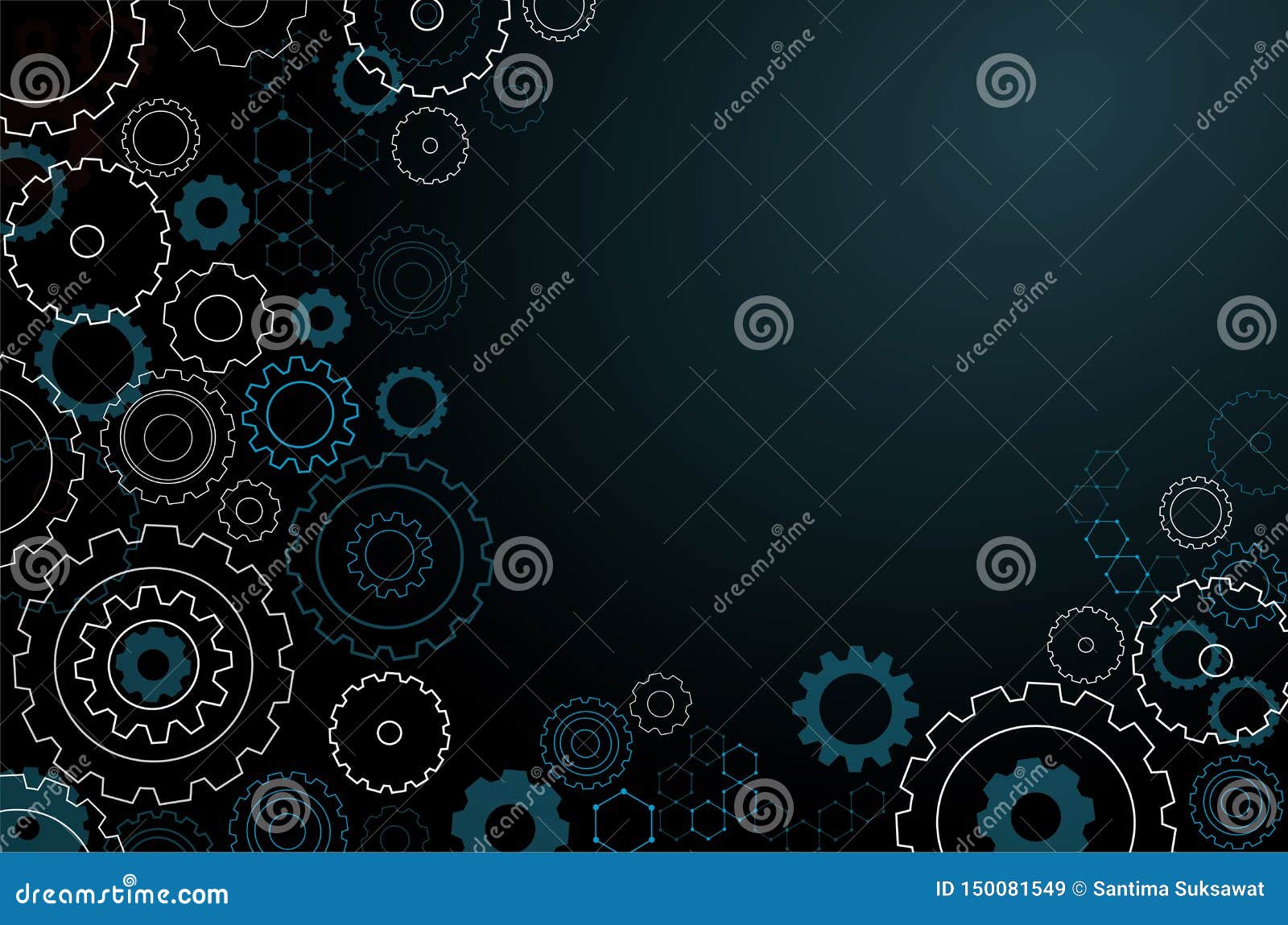 Abstract Cogs Wheel Background Vector Illustration EPS10 Stock Vector ...