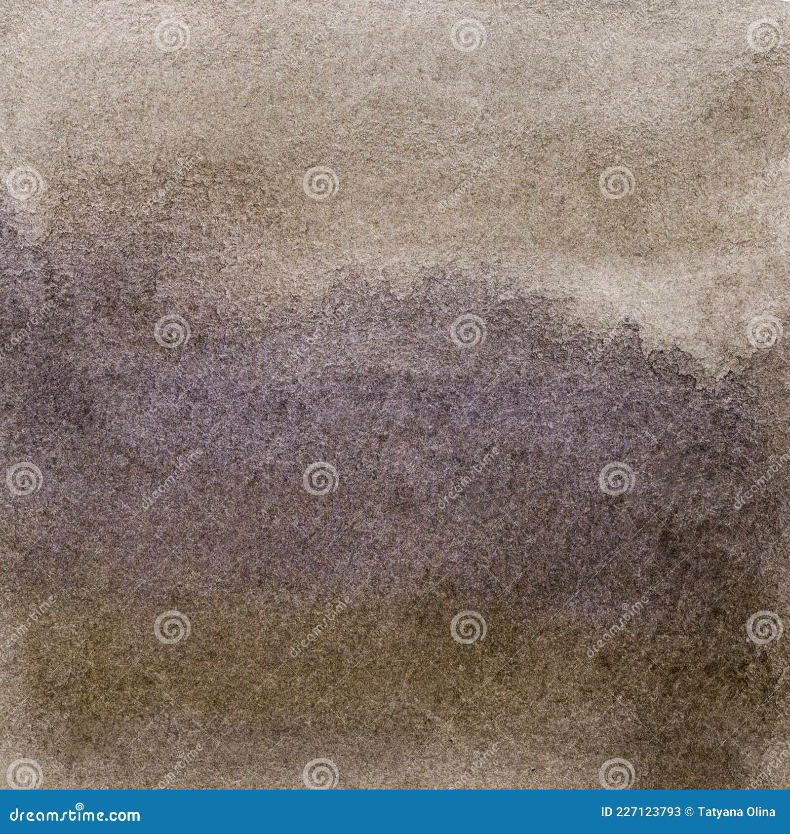 Abstract Cold-brown Background, Painted in Watercolor. Hand-drawn ...
