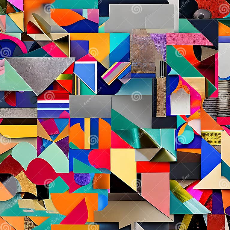 1166 Abstract Collage: a Creative and Expressive Background Featuring ...