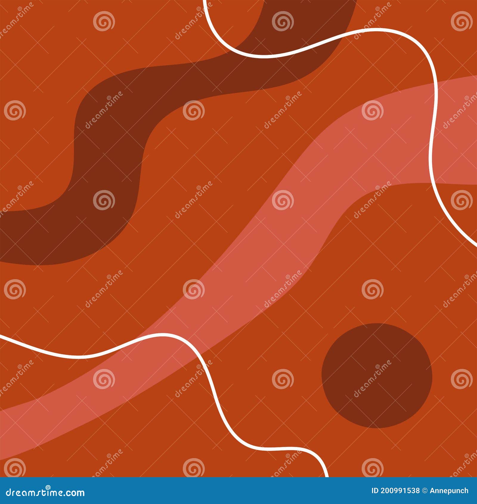 Abstract Collage Drawn by Hand. Square Terracotta Template Stock Vector ...